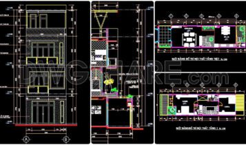 89.Detailed Drawings Of Modular Kitchen In Autocad File