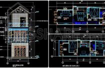 164.Autocad drawing of the roof gutter drainage detail available for ...