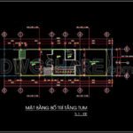 326. CAD design drawings for a 4-story townhouse with dimensions of 4 ...