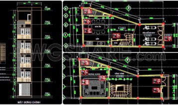 Tourist Resort Plan and Elevation AutoCAD File DWG