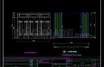 78.Flag Pole Elevation and Sections Details Autocad file