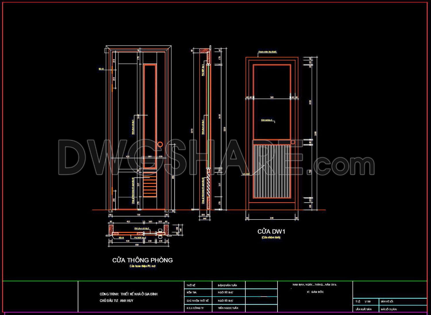 513. Detailed CAD Drawings Of Doors, Windows For Download