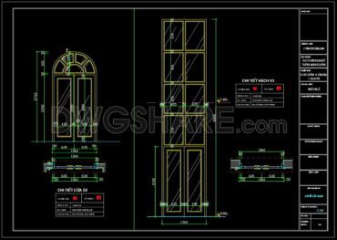 515. Detailed CAD Drawings Of Doors, Windows For Download