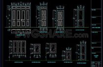 141.Arch Window CAD Blocks Elevation Design Free Download