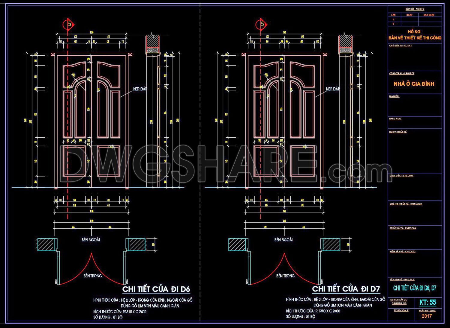 521. Detailed CAD Drawings Of Doors, Windows For Download