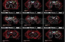 360. Free CAD Drawing Modern Console Table Design