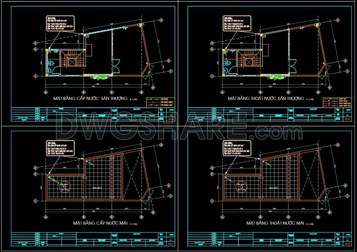 72. Detailed CAD design drawings for the water supply system in a 3 ...