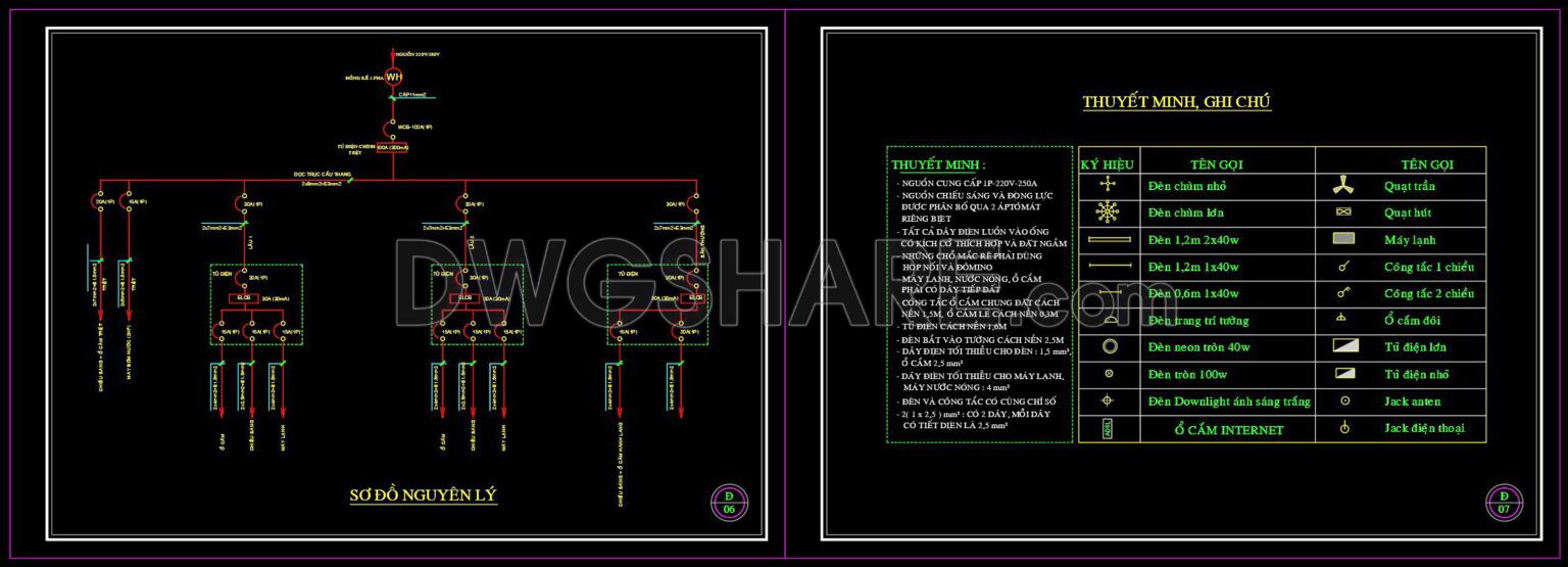 73. CAD drawings for detailed electrical designs for a 4-story townhouse