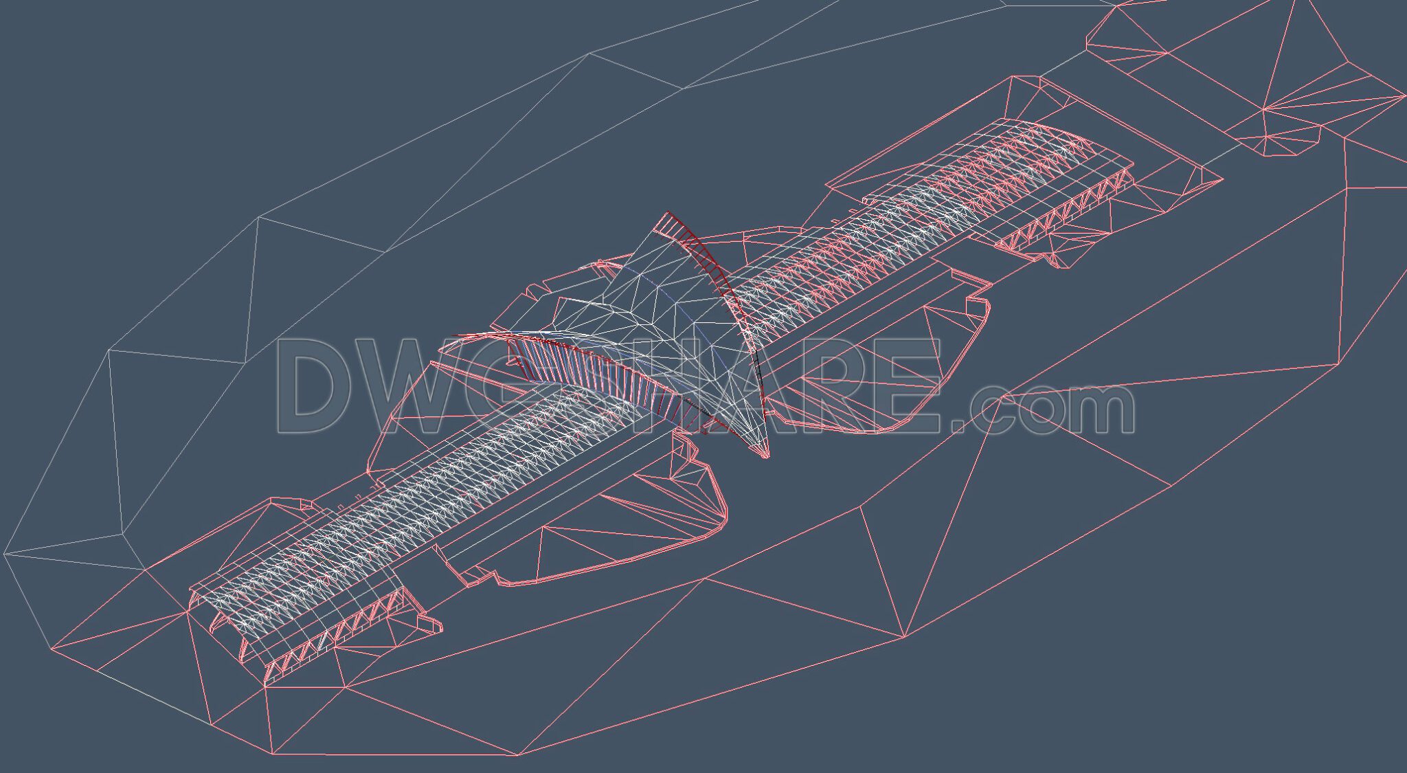 73. Cad Drawing Of Airport 3D Design For Download