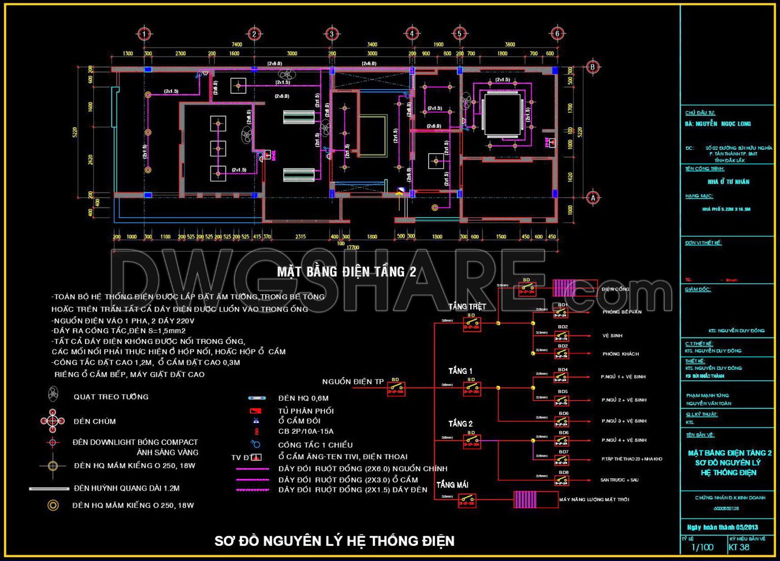 77. CAD drawings for detailed electrical designs for a 3-story townhouse