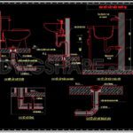 82. CAD drawings detailing the design of water supply and drainage ...