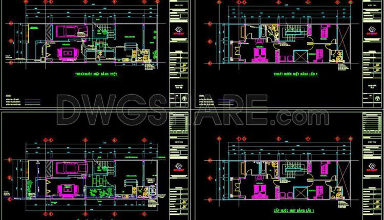 83. CAD drawings for detailed electrical designs for a 3-story ...