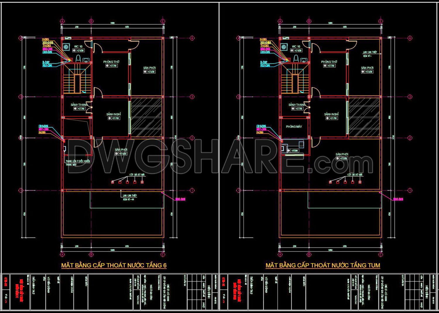86. CAD drawings detailing the design of water supply and drainage ...