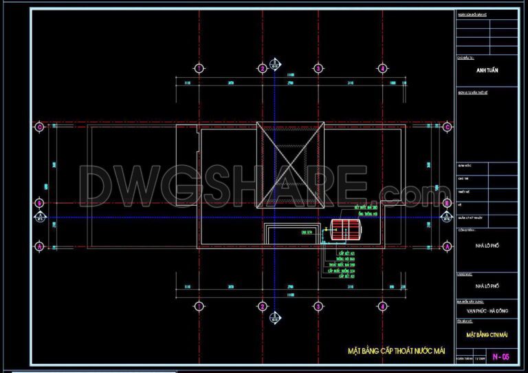 88. CAD drawings detailing the design of water supply and drainage ...