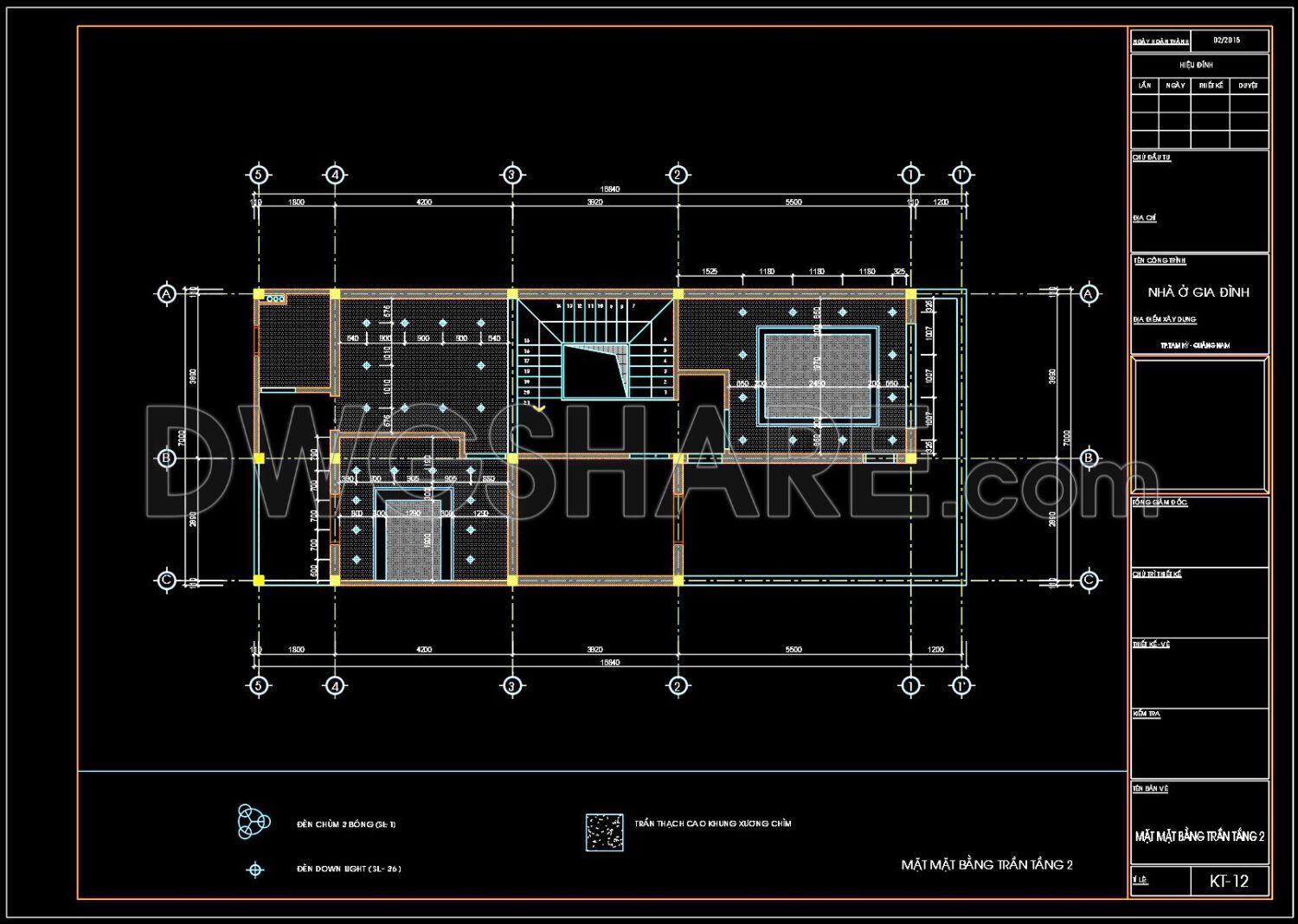 91. Detailed CAD drawings for the ceiling layout design of a 3-story ...