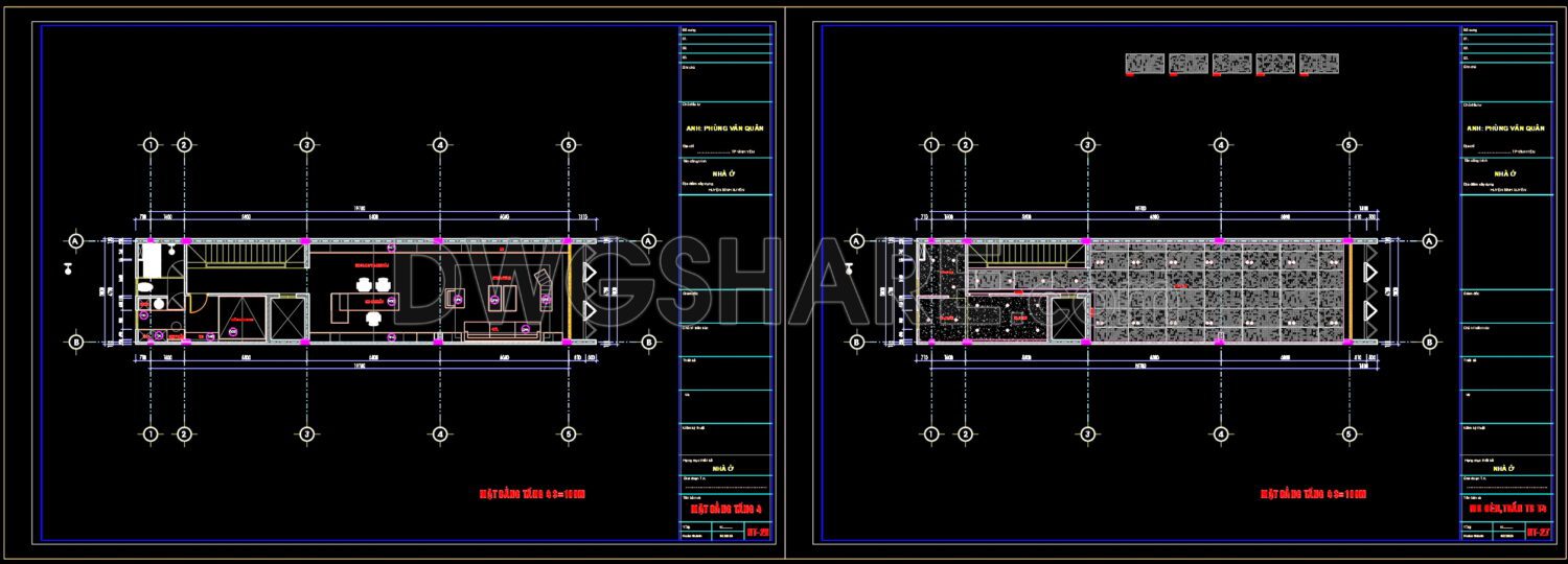 CAD drawings for the interior design and construction of a 6-story ...