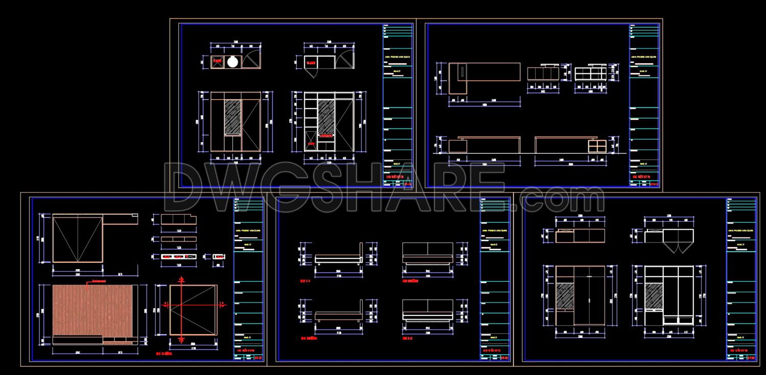CAD drawings for the interior design and construction of a 6-story ...