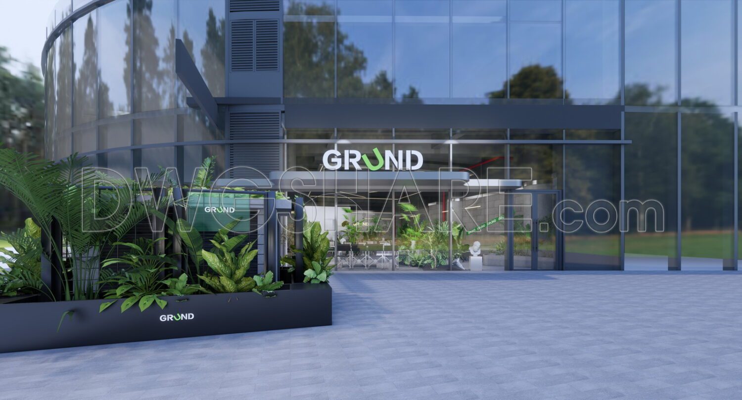 Detailed CAD drawings for the design and construction of coffee shop