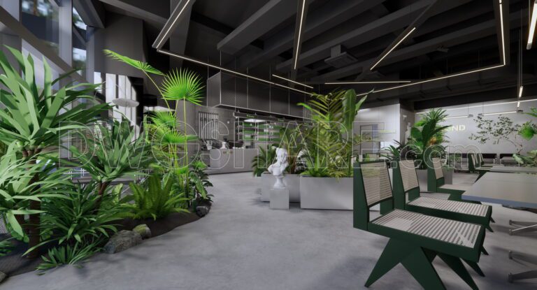 Detailed CAD drawings for the design and construction of coffee shop