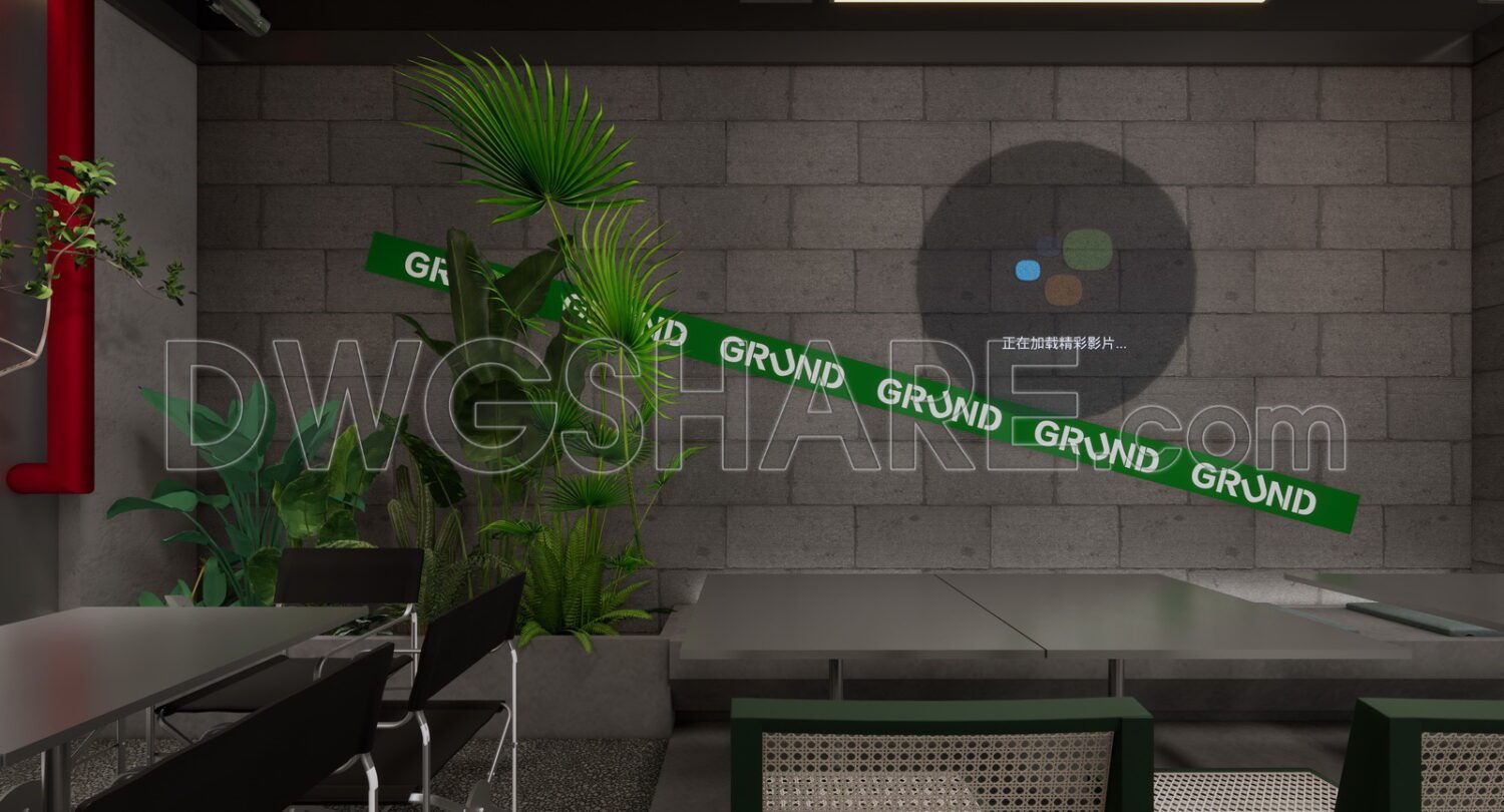 Detailed CAD drawings for the design and construction of coffee shop