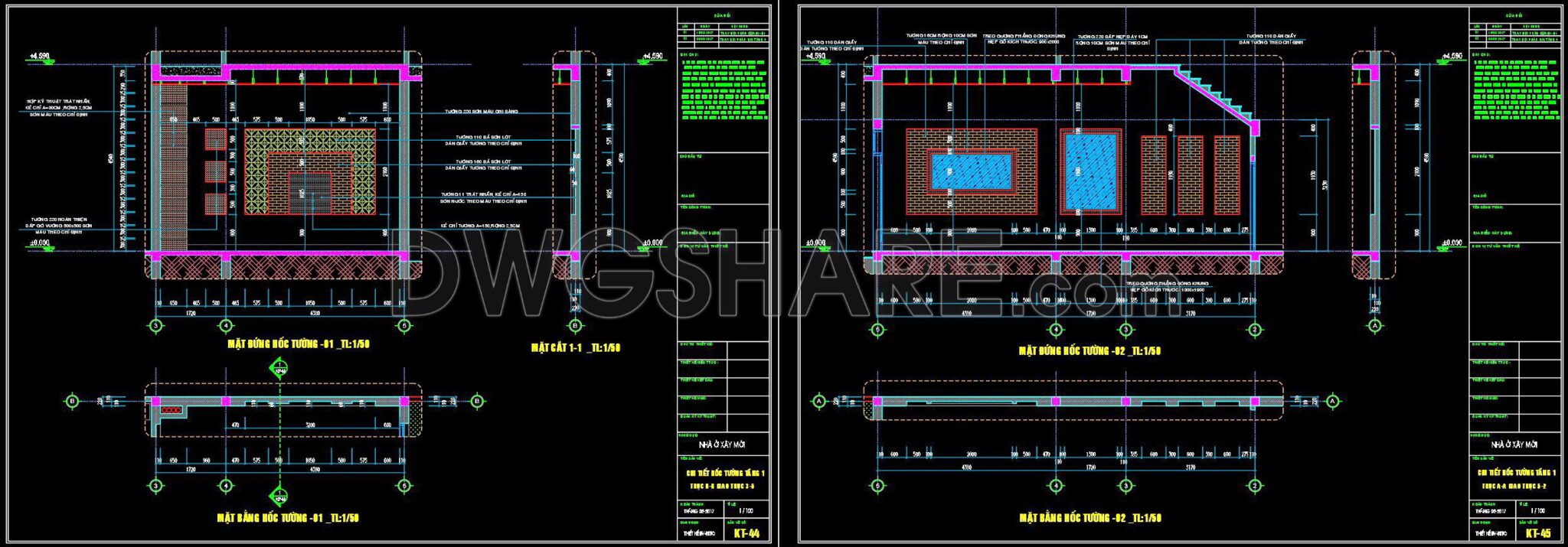 104. Detailed CAD drawings for the ceiling layout design of a 3-story ...