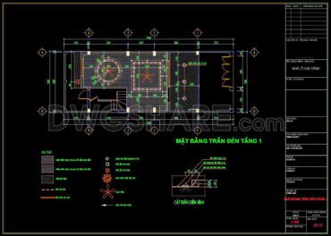 105. Detailed CAD drawings for the ceiling layout design of a 3-story ...