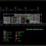 106. Detailed CAD drawings for the ceiling layout design of a 4-story ...