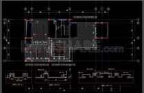 378. Free Download detailed CAD drawings of townhouse stairs