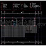 108. Detailed CAD drawings for the ceiling layout design of a 4-story ...