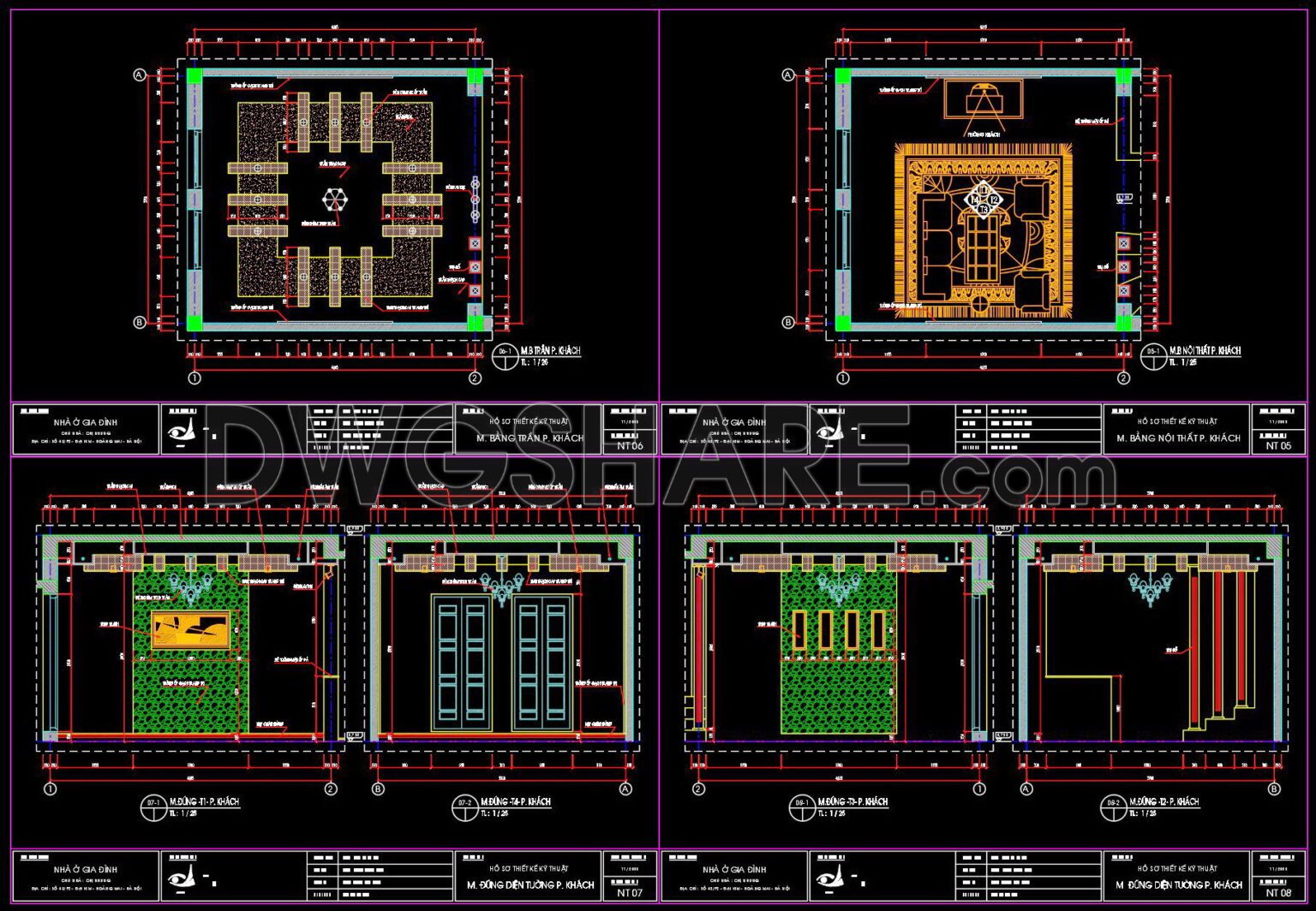 11. House Design Drawings of Interior Design For Download
