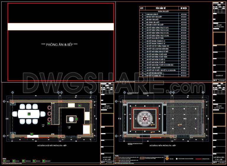 112. CAD technical drawings of kitchen cabinets for the house