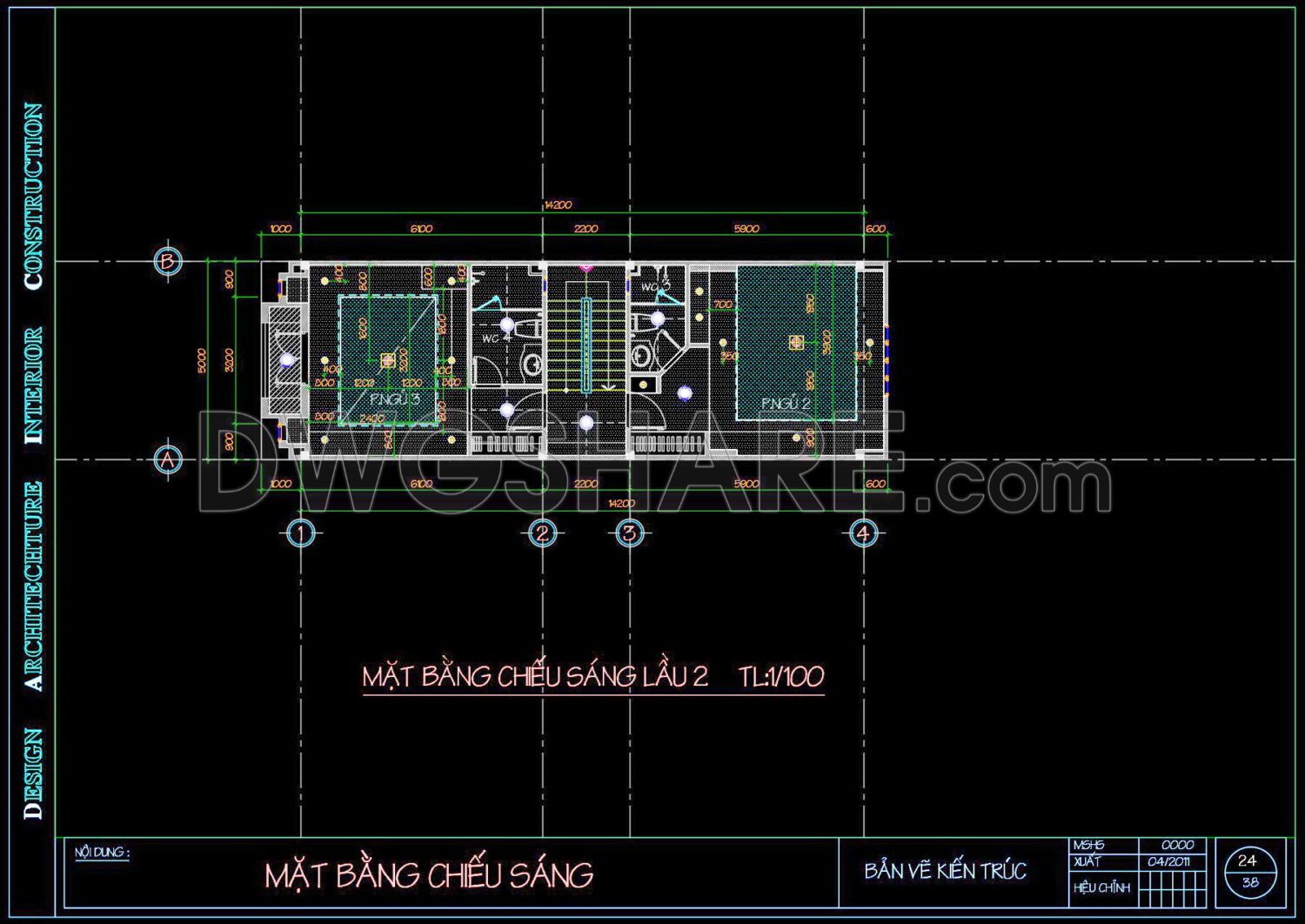 114. Detailed CAD drawings for the ceiling layout design of a 3-story ...