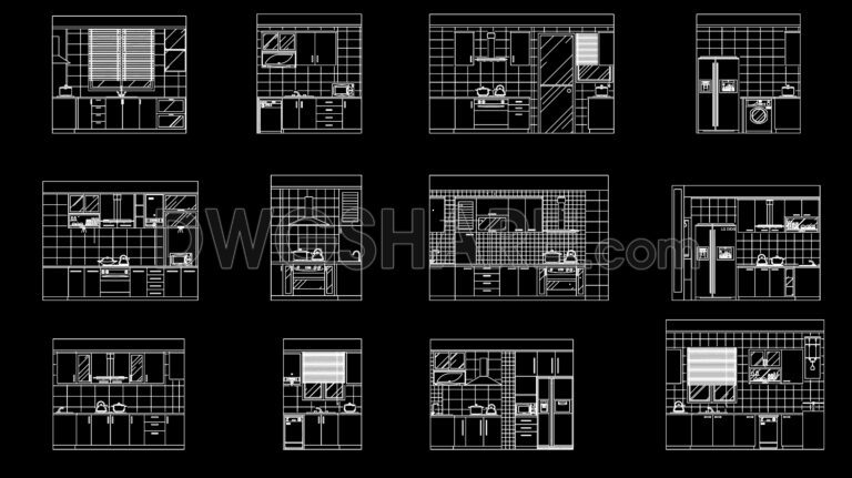 114. Kitchen Section CAD Blocks