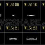 116. CAD drawings of various types of kitchen cabinet handles download ...