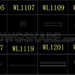 116. CAD drawings of various types of kitchen cabinet handles download ...