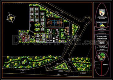 126. CAD Drawing of Educational and Training Center in OLMEDO for Download