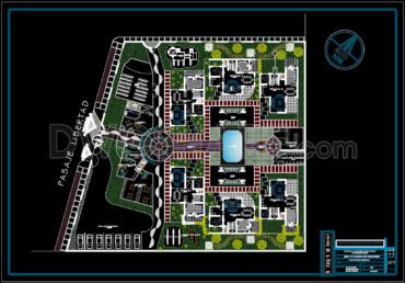 128. CAD Drawings of Landscape Design Plans for Apartment Complex Gardens