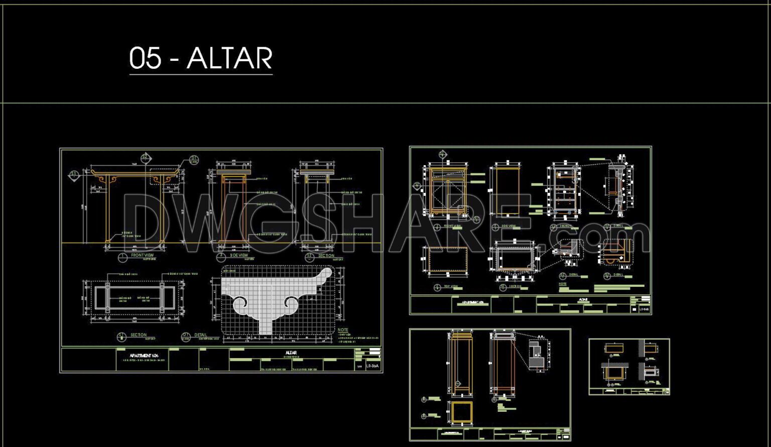 13. CAD design drawings for the construction of a 113 m2 apartment