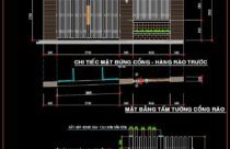 78.Flag Pole Elevation and Sections Details Autocad file