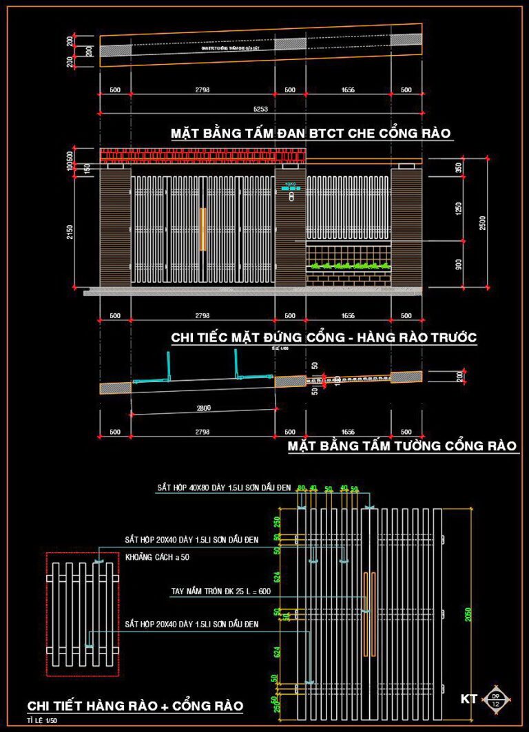 149. CAD drawings detailing gates and fences available for download