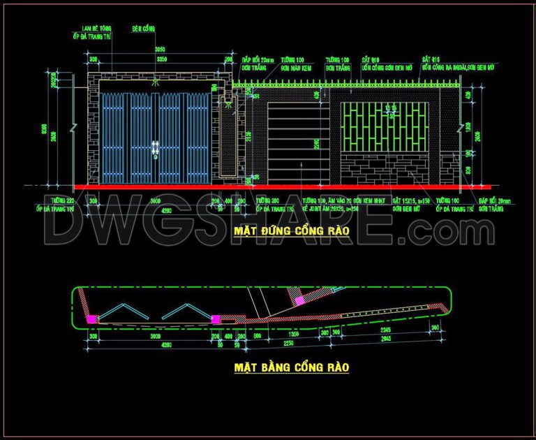 152. CAD drawings detailing gates and fences available for download