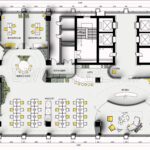 16. CAD Floor Plan of Office Layout for a 696m2 Company - Free Cad ...