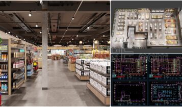 Drawings of architectural and construction design projects