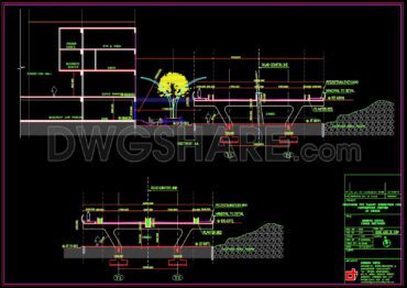187. CAD drawing Of Bridge Floor Plan and cross section Detail Free ...