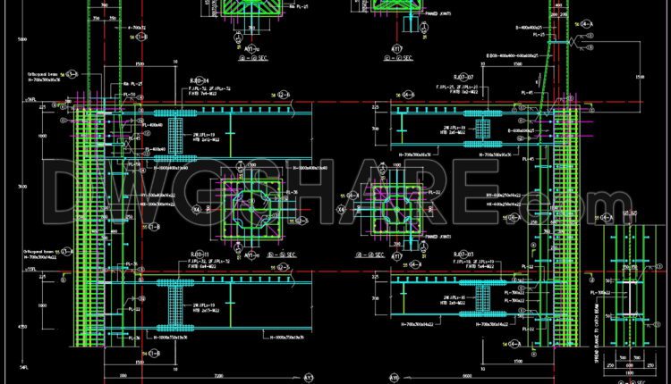 192. CAD drawing Of Steel Joint Details Free download - Free Cad Blocks ...
