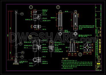 205. CAD drawing Of Flagpole structure Free download