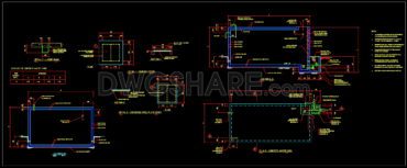 208. CAD drawing Of Water Tank Concrete Reinforcement Details Free download