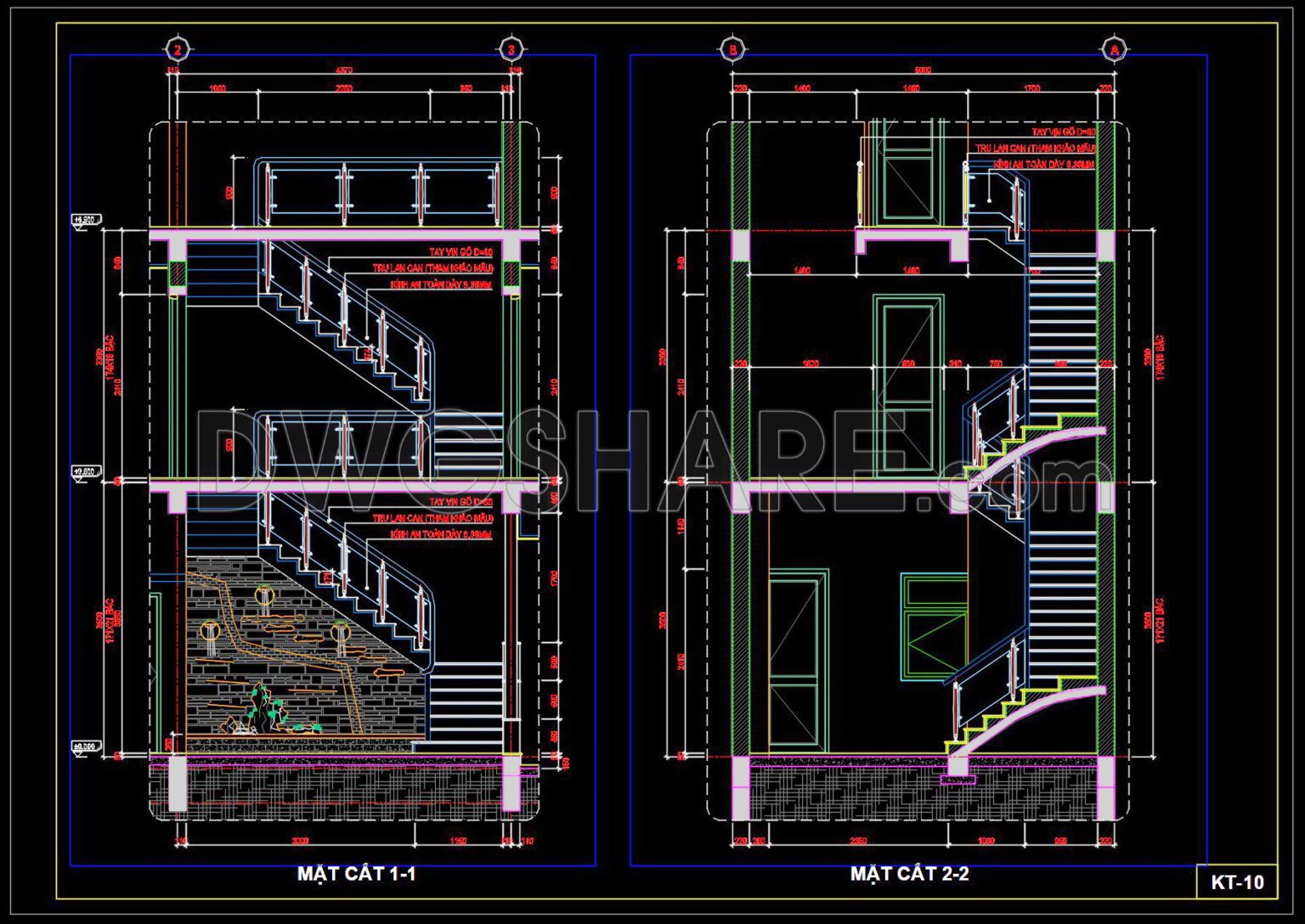 208. Download detailed CAD drawings of townhouse stairs