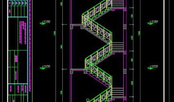 Private University Plan and Elevation AutoCAD File DWG