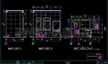 101.Detailed drawings of stairs in autocad file